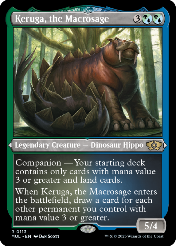 Keruga, the Macrosage (FOIL-ETCHED) : 0113 MULTIVERSE LEGENDS - Magic ...