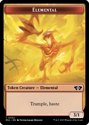 Elemental (RED) Token : 0002 MULTIVERSE LEGENDS - Magic the Gathering ...