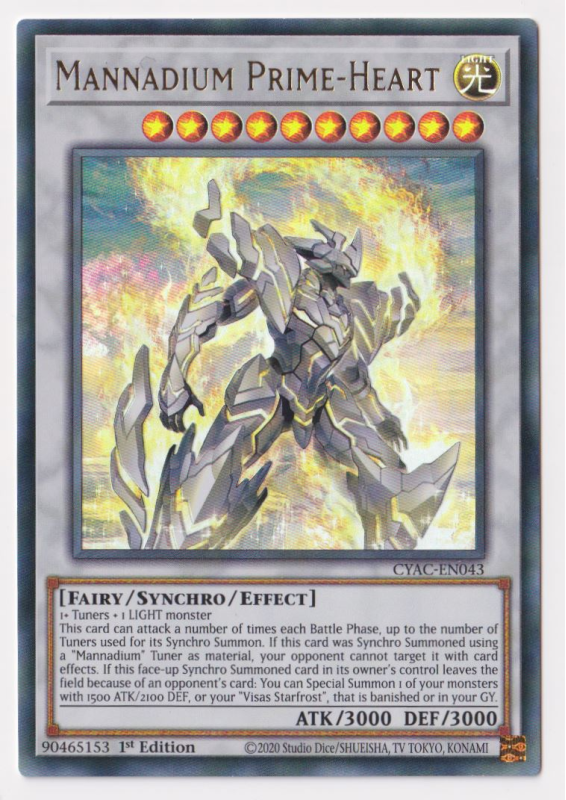 Mannadium Prime-Heart (Ultra Rare) : CYAC-EN043 - Yu-Gi-Oh! Single Card