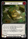 Codex of Frailty : OUT160 OUTSIDERS - Flesh & Blood Single Card