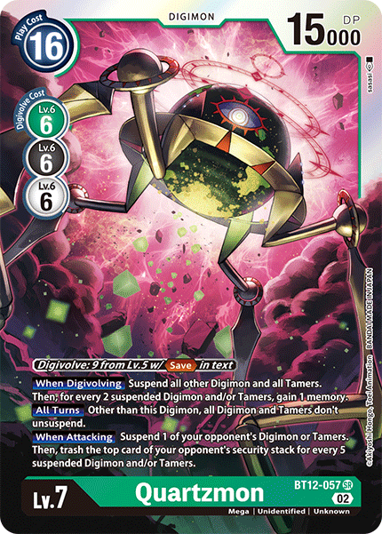 Quartzmon : BT12-057 ACROSS TIME - Digimon Card Game Single Card