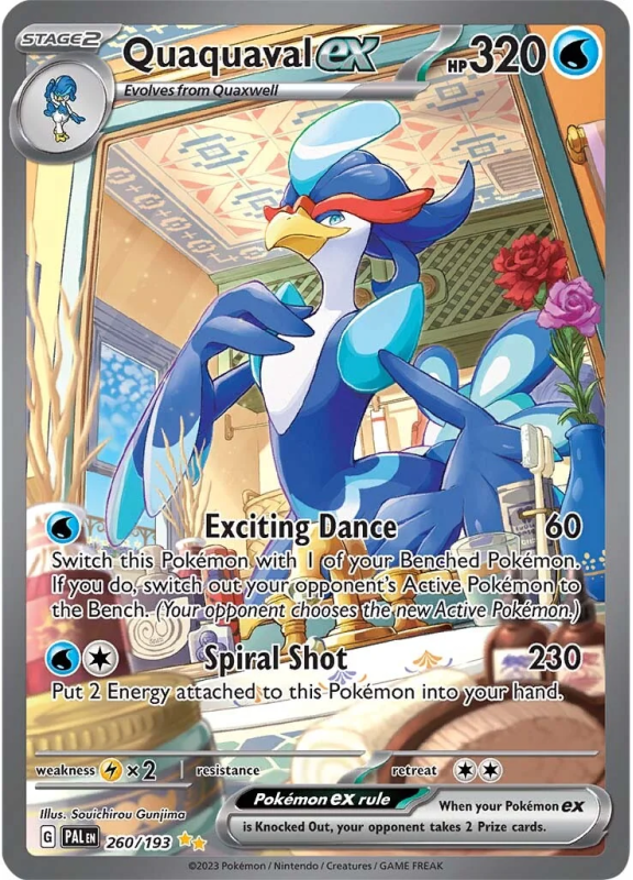 Quaquaval EX : SCARLET AND VIOLET - PALDEA EVOLVED 260/193 - Pokemon ...