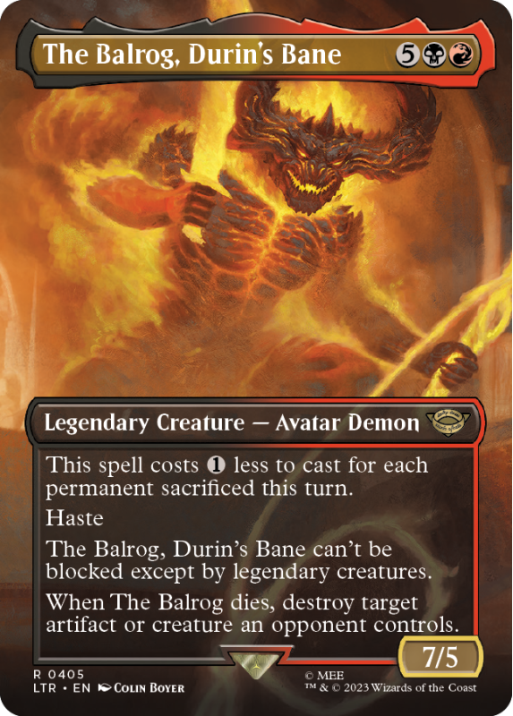 The Balrog, Durin's Bane (BORDERLESS) : 0405 LORD OF THE RINGS: TALES ...