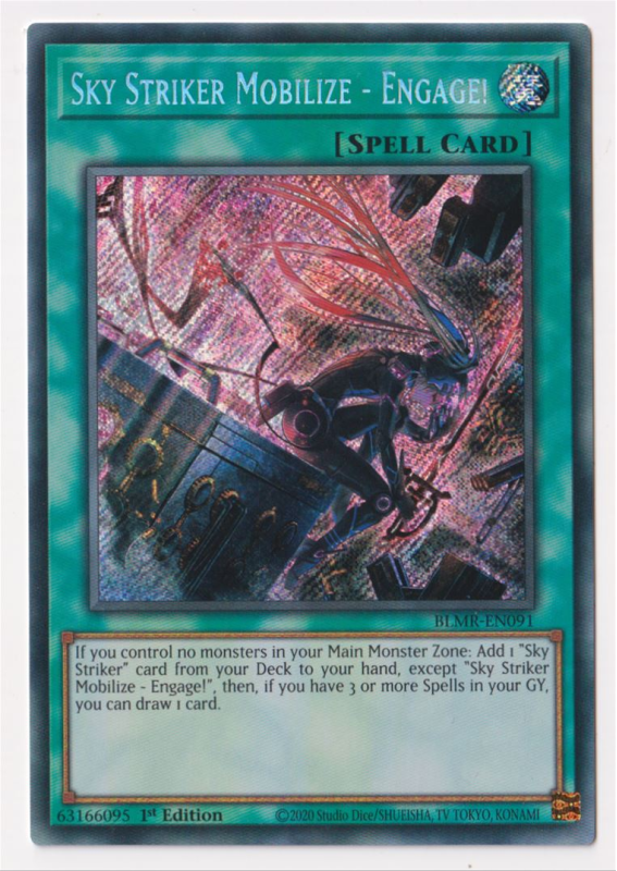 Sky Striker Mobilize - Engage! (Secret Rare) : BLMR-EN091a - Yu-Gi-Oh! Single Card
