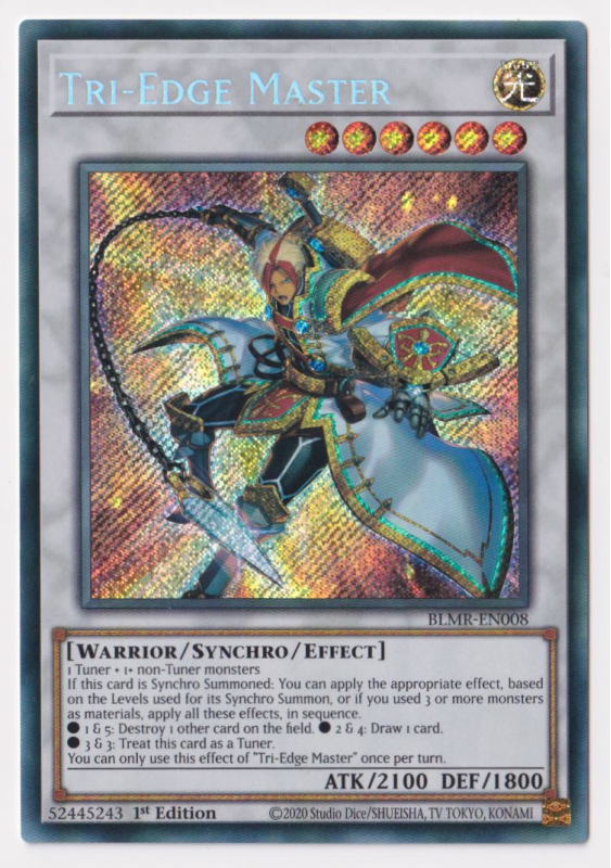 Tri-Edge Master (Secret Rare) : BLMR-EN008a - Yu-Gi-Oh! Single Card