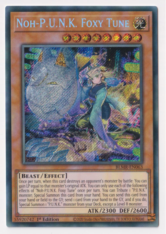 Noh-P.U.N.K. Foxy Tune (Secret Rare) : BLMR-EN063a - Yu-Gi-Oh! Single Card