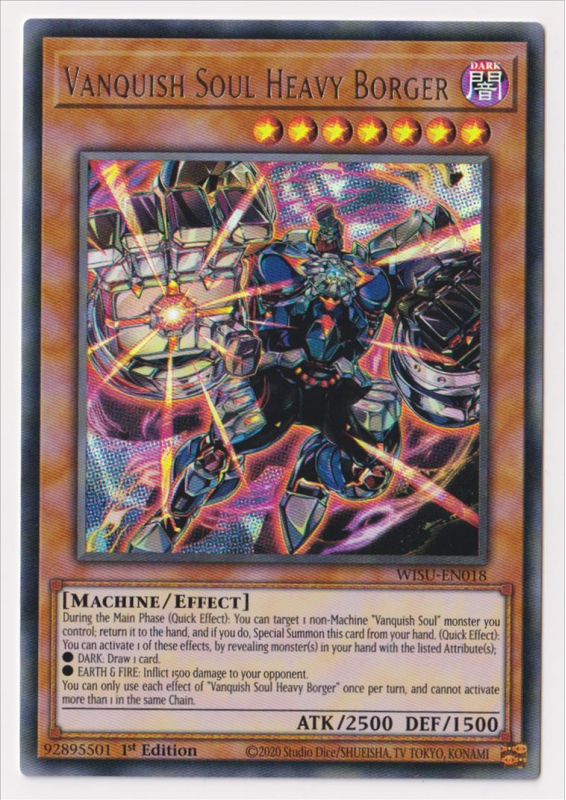 Vanquish Soul Heavy Borger (Ultra Rare) : WISU-EN018a - Yu-Gi-Oh! Single Card