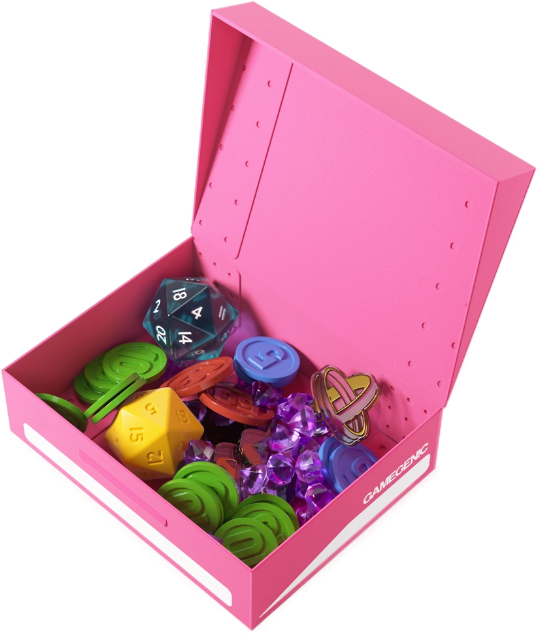 Gamegenic Token Holder Pink | Chaos Cards