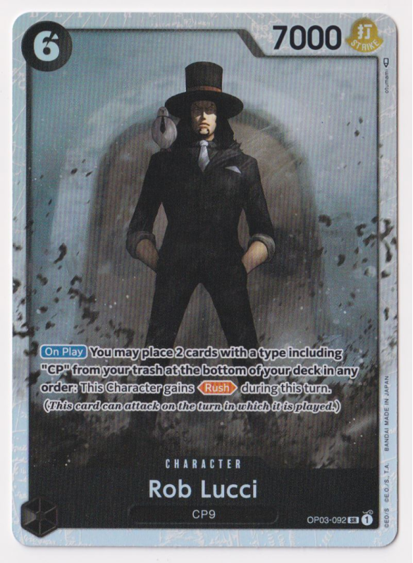 Rob Lucci : OP03-092 PILLARS OF STRENGTH - One Piece Single Card
