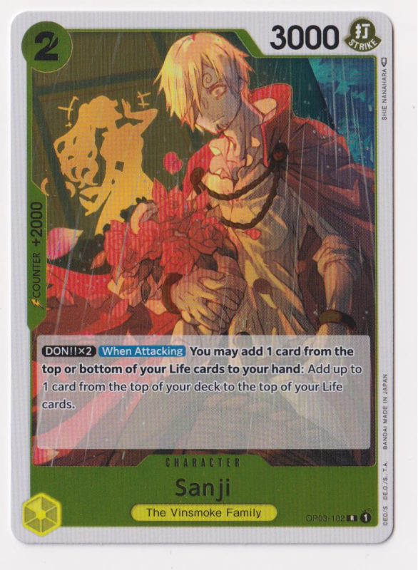 Sanji : OP03-102 PILLARS OF STRENGTH - One Piece Single Card