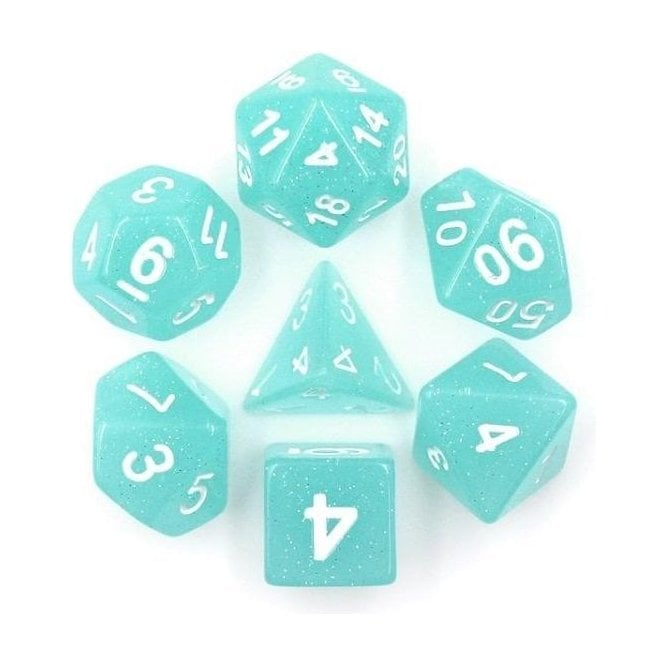 Legend Dice Dice Set : 16mm Glitter Light Blue | Chaos Cards