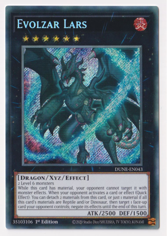 Evolzar Lars (Secret Rare) : DUNE-EN043 - Yu-Gi-Oh! Single Card