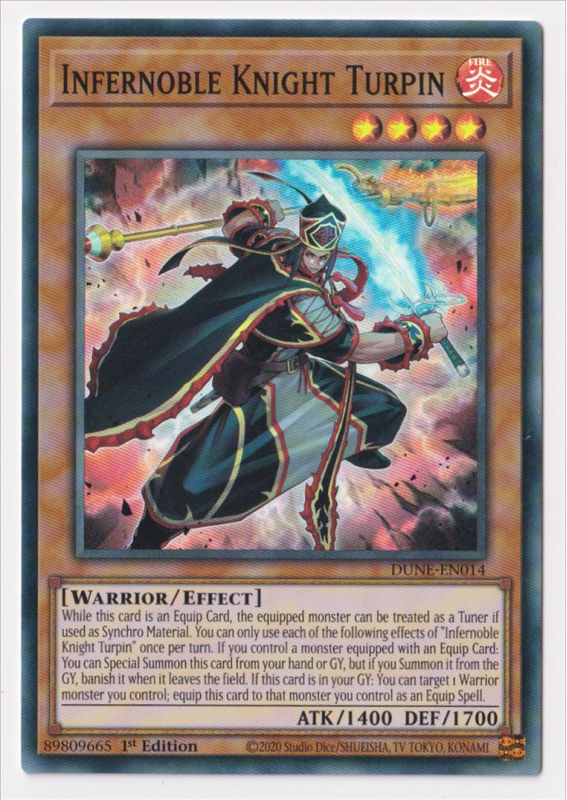 Infernoble Knight Turpin (Super Rare) : DUNE-EN014 - Yu-Gi-Oh! Single Card