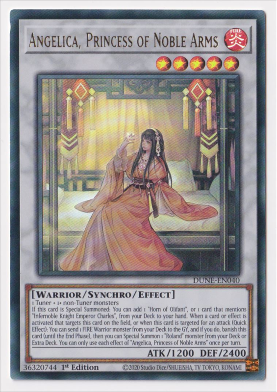 Angelica, Princess of Noble Arms (Ultra Rare) : DUNE-EN040 - Yu-Gi-Oh ...