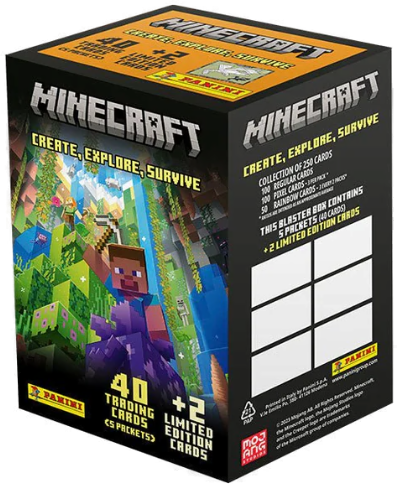 Minecraft Create Explore Survive Trading Cards - Blaster Box