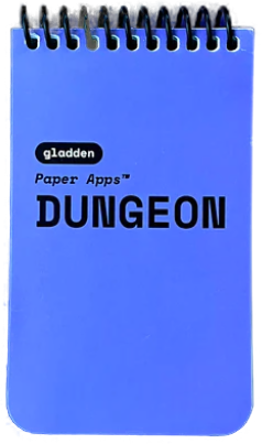 Paper Apps DUNGEON (Physical Notebook) | Chaos Cards
