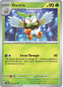 Dartrix : SCARLET AND VIOLET - OBSIDIAN FLAMES 14/197 - Pokemon Single Card