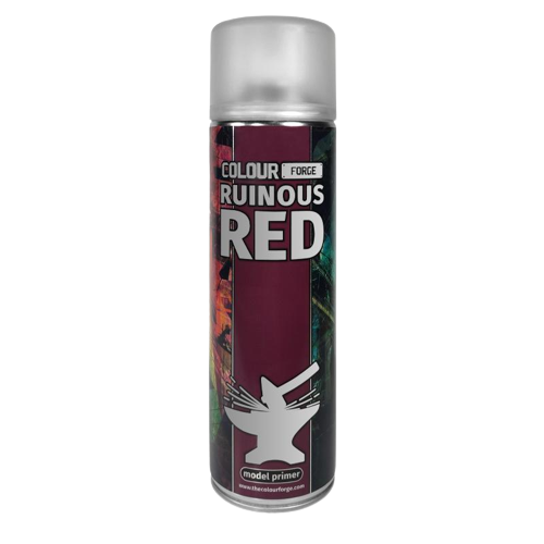 Colour Forge Ruinous Red Spray 500ml | Chaos Cards