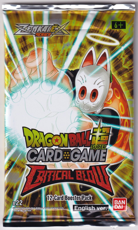 DragonBall Super Card Game: Zenkai Series 05 Critical Blow (B22) Booster Pack (12 Cards)