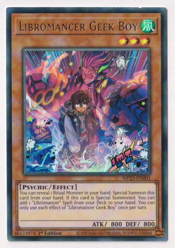 Libromancer Geek Boy (Ultra Rare) : MP23-EN001 - Yu-Gi-Oh! Single Card
