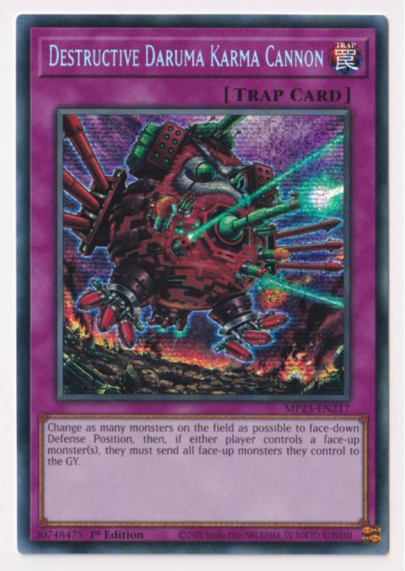 Destructive Daruma Karma Cannon (Prismatic Secret Rare) : MP23-EN217 ...