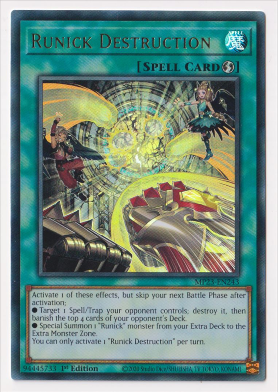 Runick Destruction (Ultra Rare) : MP23-EN243 - Yu-Gi-Oh! Single Card