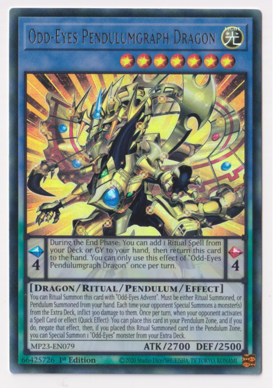 Odd-Eyes Pendulumgraph Dragon (Ultra Rare) : MP23-EN079 - Yu-Gi-Oh! Single Card