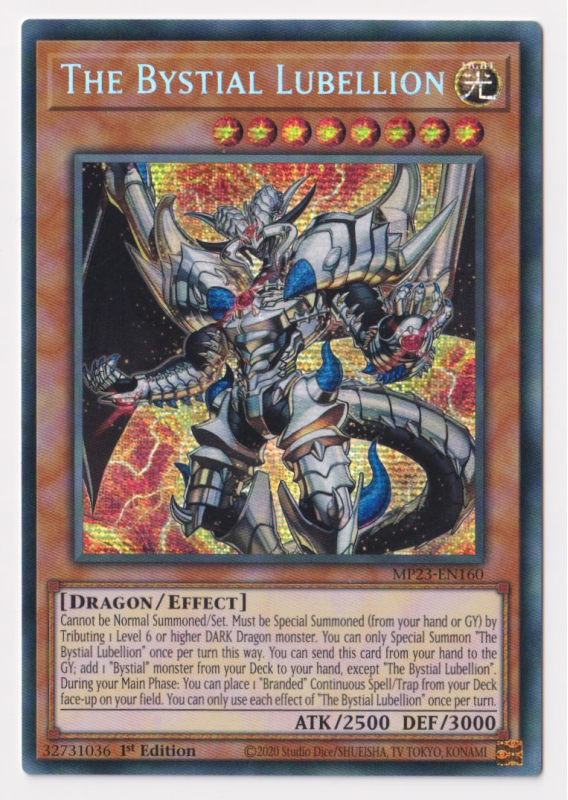 The Bystial Lubellion (Prismatic Secret Rare) : MP23-EN160 - Yu-Gi-Oh! Single Card