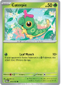 Caterpie : SCARLET AND VIOLET 151 10/165 - Pokemon Single Card