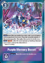 Purple Memory Boost! : P-040 RESURGENCE BOOSTER - Digimon Card Game ...