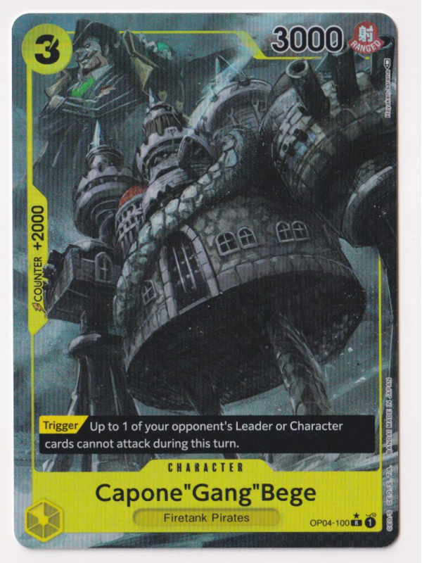 Capone"Gang"Bege (ALTERNATE ART) : OP04-100 KINGDOMS OF INTRIGUE - One ...