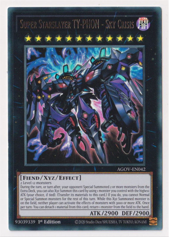 Super Starslayer TY-PHON - Sky Crisis (Ultra Rare) : AGOV-EN042 - Yu-Gi ...