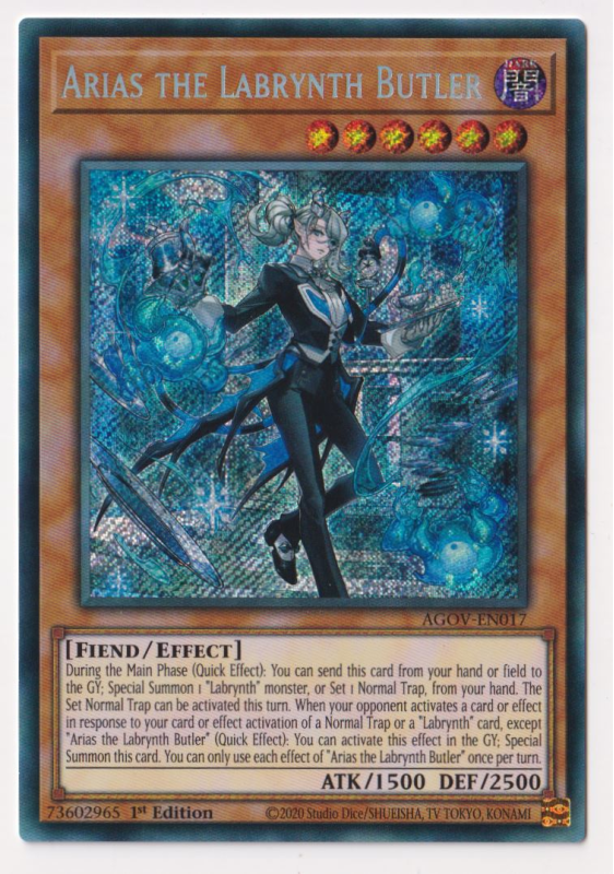 Arias the Labrynth Butler (Secret Rare) : AGOV-EN017 - Yu-Gi-Oh! Single ...