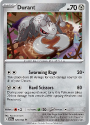 Durant : SCARLET AND VIOLET - PARADOX RIFT 129/182 - Pokemon Single Card