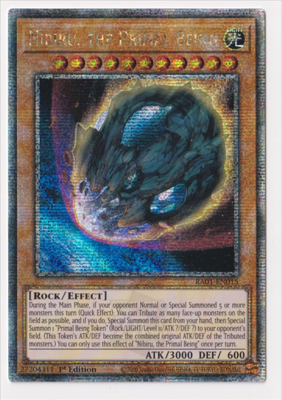 Nibiru, the Primal Being (Quarter Century Secret Rare) : RA01-EN015 ...