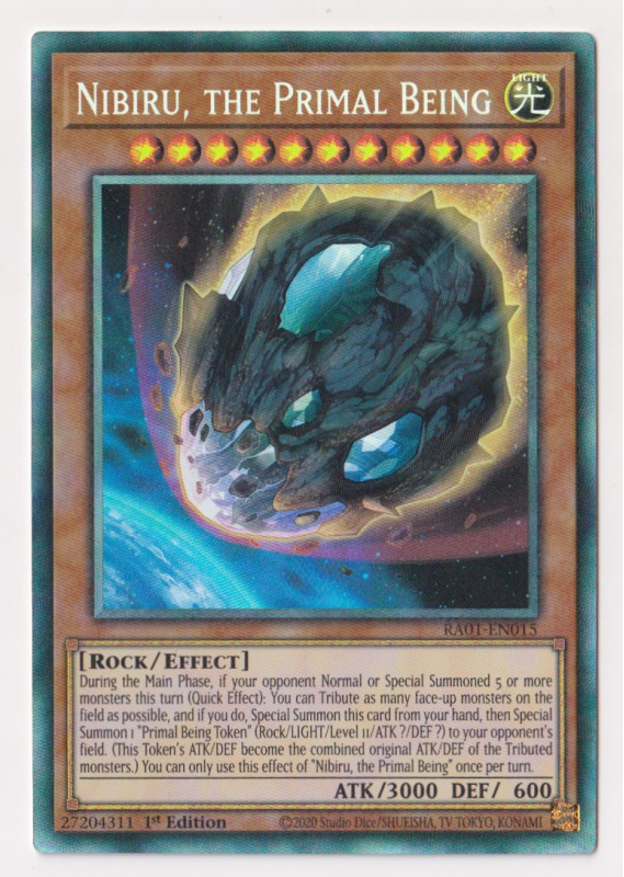 Nibiru, the Primal Being (Collector's Rare ) : RA01-EN015 - Yu-Gi-Oh ...
