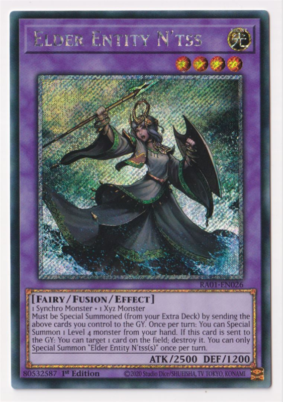Elder Entity N'tss (Platinum Secret Rare) : RA01-EN026 - Yu-Gi-Oh ...