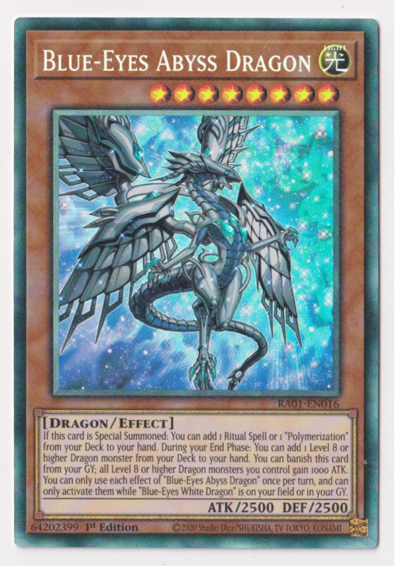 Blue-Eyes Abyss Dragon (Collector's Rare ) : RA01-EN016 - Yu-Gi-Oh ...