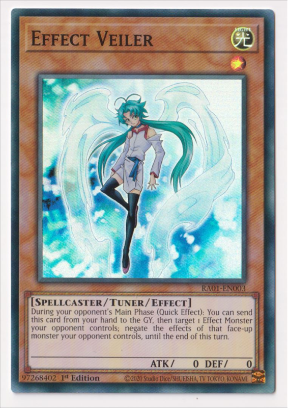 Effect Veiler (Super Rare) : RA01-EN003 - Yu-Gi-Oh! Single Card