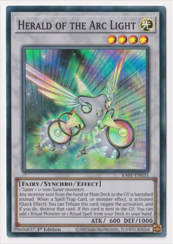 Herald of the Arc Light (Super Rare) : RA01-EN031 - Yu-Gi-Oh! Single Card