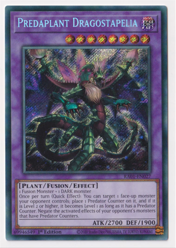 Predaplant Dragostapelia (Secret Rare) : RA01-EN027 - Yu-Gi-Oh! Single Card
