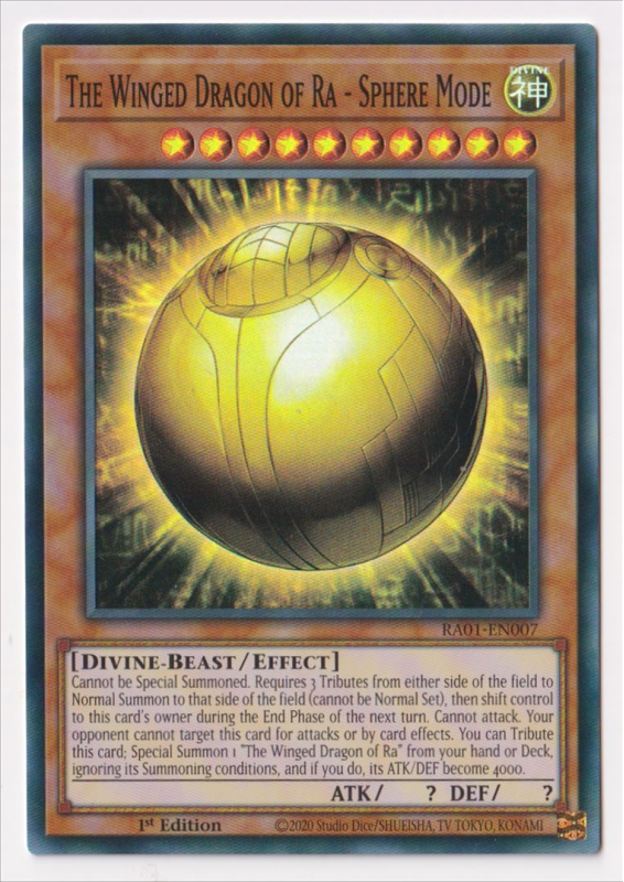 The Winged Dragon of Ra - Sphere Mode (Super Rare) : RA01-EN007 - Yu-Gi ...