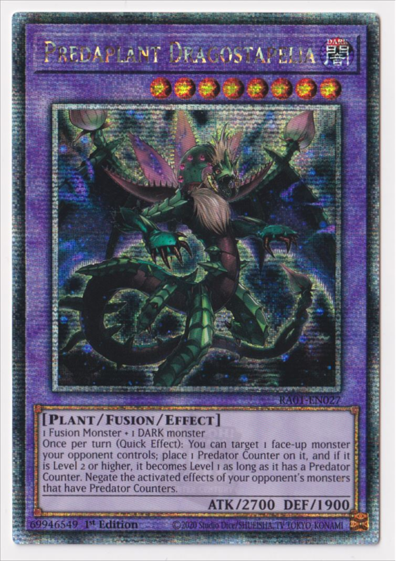Predaplant Dragostapelia (Quarter Century Secret Rare) : RA01-EN027 ...