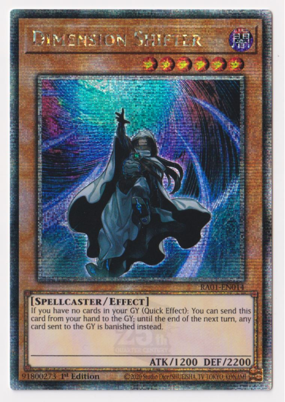 Dimension Shifter (Quarter Century Secret Rare) : RA01-EN014 - Yu-Gi-Oh ...