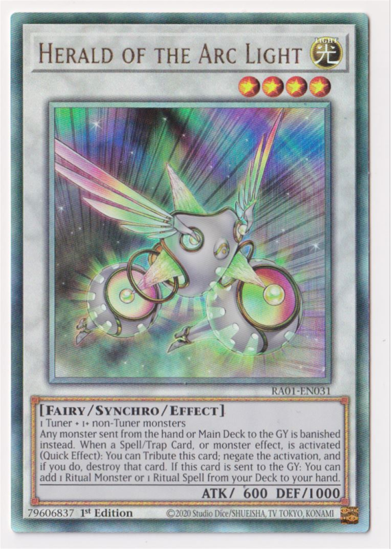 Herald of the Arc Light (Ultimate Rare) : RA01-EN031 - Yu-Gi-Oh! Single ...