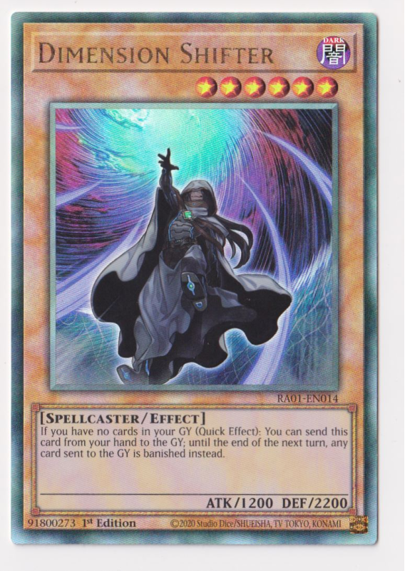 Dimension Shifter (Ultimate Rare) : RA01-EN014 - Yu-Gi-Oh! Single Card