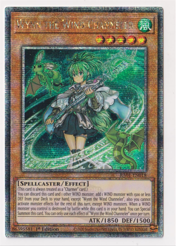 Wynn the Wind Channeler (Quarter Century Secret Rare) : RA01-EN018 - Yu ...