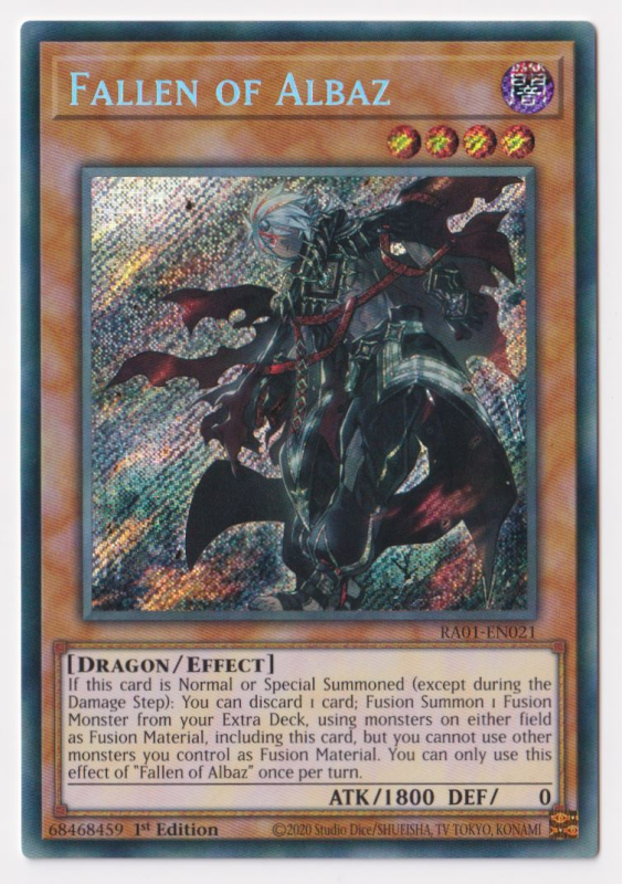 Fallen of Albaz (Secret Rare) : RA01-EN021 - Yu-Gi-Oh! Single Card