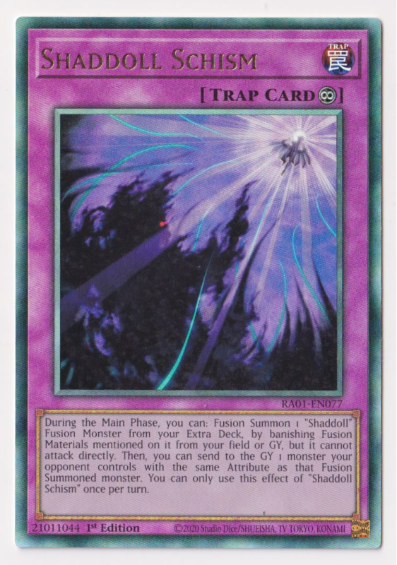 Shaddoll Schism (Ultimate Rare) : RA01-EN077 - Yu-Gi-Oh! Single Card