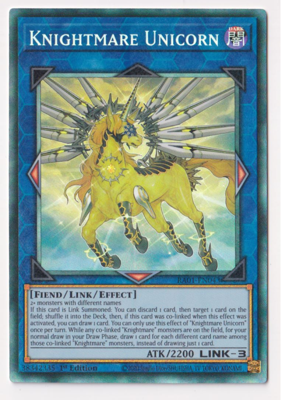 Knightmare Unicorn (Collector's Rare ) : RA01-EN043 - Yu-Gi-Oh! Single Card